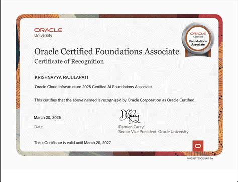 oraclecertified ai machinelearning cloudcomputing oci oraclecloud