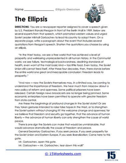 ellipsis worksheets 15