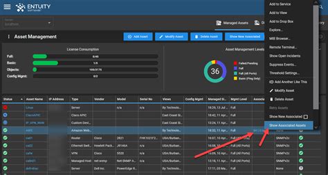 Managed Assets Including Adding Modifying Deleting And