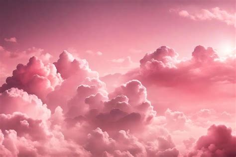 Premium Ai Image Pink Cloud Texture