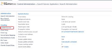 sharepoint blog configure content source in sharepoint 2010 search