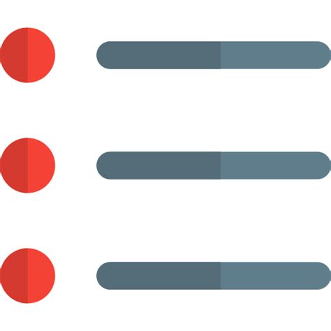 글머리 기호 목록 아이콘