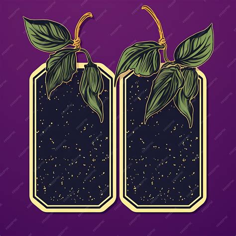 Premium Ai Image Eggplant Shape Tag Card Purple Color Craft Paper