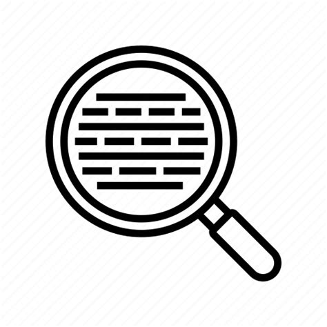 Search Magnifying Glass Nlp Language Processing Tokenization Icon