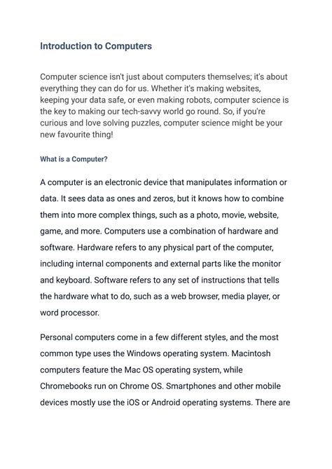 SOLUTION: Introduction to computers - Studypool