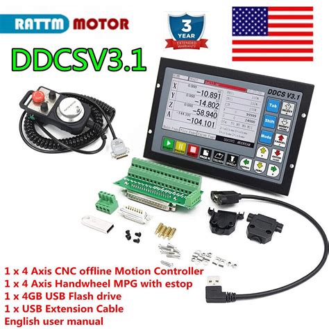 USA Axis CNC Controller Motion Offline Stand Alone DDCSV W Handwheel MPG Walmart