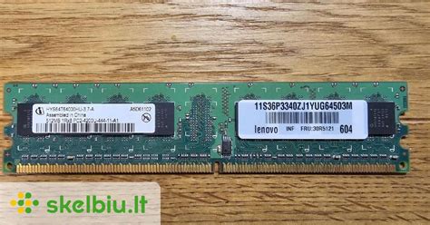 Infineon Ddr2 512mb Ram Skelbiu Lt