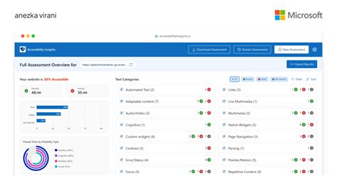 Anezka Virani Microsoft Accessibility Insights