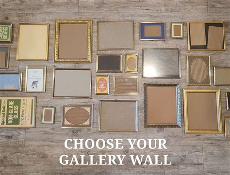 Vintage Gallery Wall Assorted Frame Bundle Vintage Picture Frames Unique Picture Frames Gold