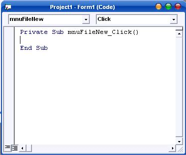 Attaching Code With Menu Items How
