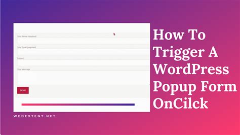 how to make popup form with contact form 7 webextent