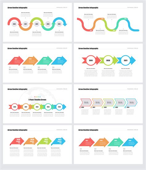 Timeline Arrow Templates For PowerPoint Google Slides HiSlide