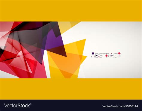 Geometric Abstract Background Color Triangle Vector Image