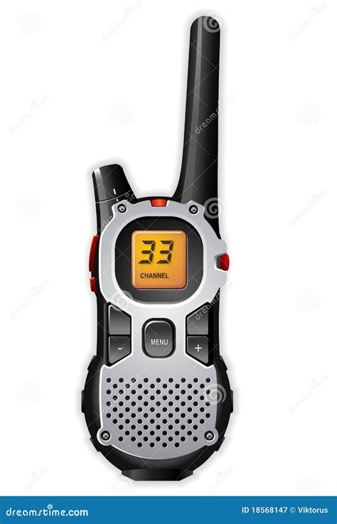 Walkie Talkie Two Way Radio Stock Vector Illustration Of Emergency Contact 18568147