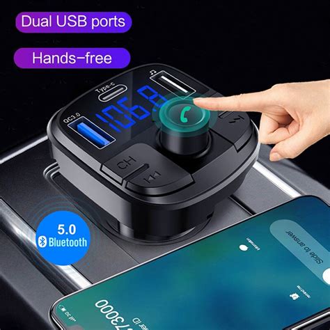 Bluetooth 5 0 Fm Transmitter Car Kit Mp3 Modulator Grandado