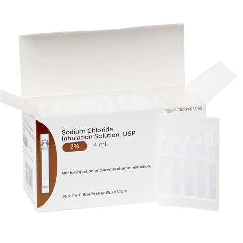 Sodium Chloride Inhalation Solution Usp 3 And 7