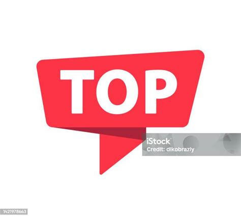 상단 배너 음성 버블 레이블 스티커 리본 템플릿 벡터 스톡 일러스트 레이 션 검은색에 대한 스톡 벡터 아트 및 기타 이미지