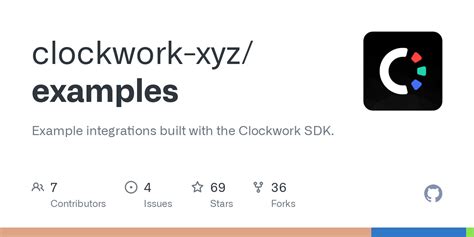 github clockwork xyz examples example integrations built with the