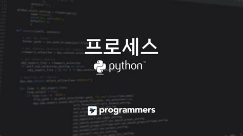 프로그래머스 프로세스 파이썬python 우당탕탕 개발자 되기 프로젝트