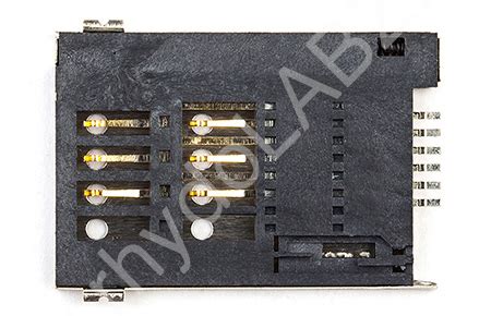 Push Type SIM Socket Mini 6 Pin Metal