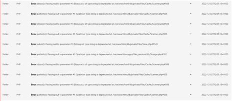 Php Error Of Type String Is Deprecated At Nc25 · Issue 34962