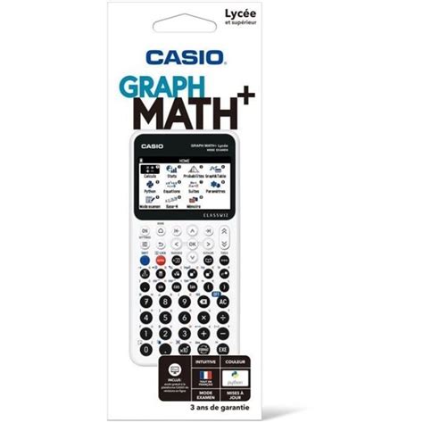 Calculatrice Graphique Casio Lycée Math Blanc