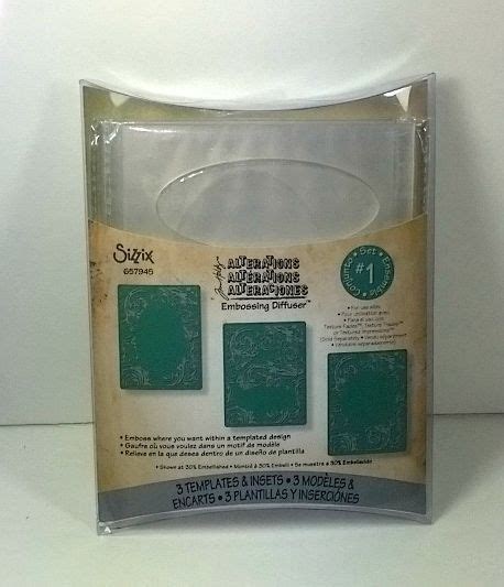 Sizzix Tim Holtz Embossing Diffuser Set 1 3pk Alterations Collection 657945 Sizzix Card