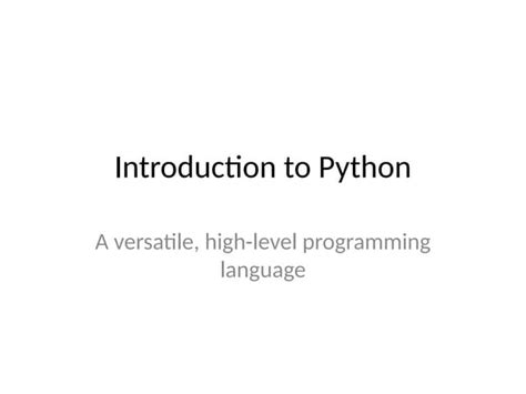 Pythonintro Pptx Pythonintro Pptx