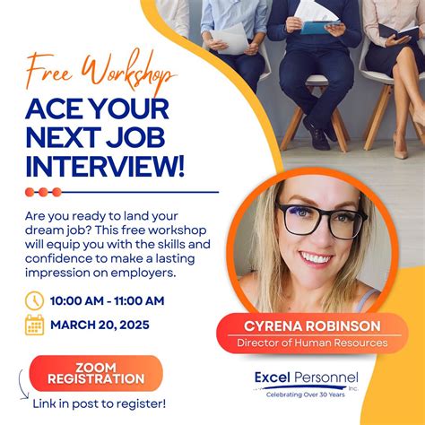 jobinterview interviewtips careersuccess hiring freeworkshop