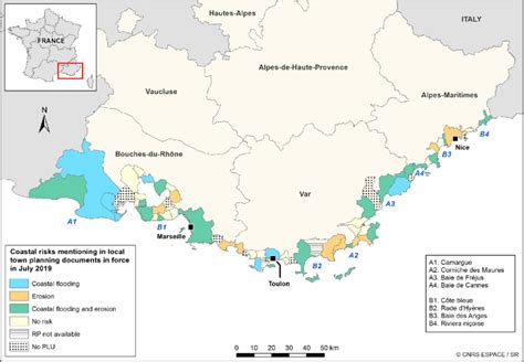 Geography Of Mention Of Coastal Risks In Town Planning Documents In
