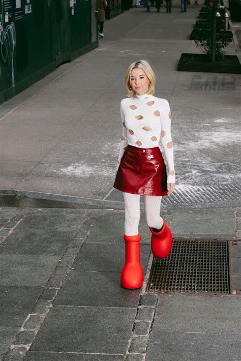 Take Style Cues From Astrobabe With MSCHF S Big Red Boots