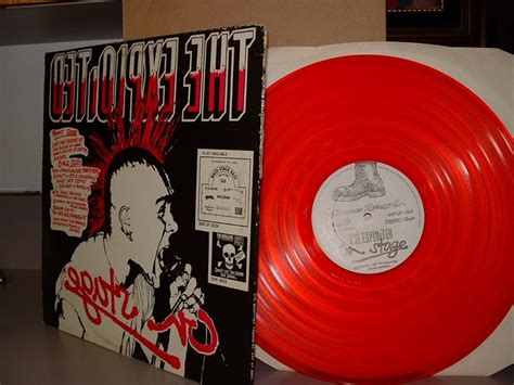 EXPLOITED-ON STAGE LP 1981 EXPLOITED RECORD COMPANY #EXPLP2001 ,RED WAX..(some ware on top of ...