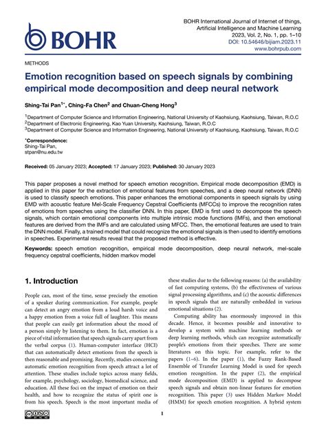 Emotion Recognition Based On Speech Signals By Combining Empirical Mode