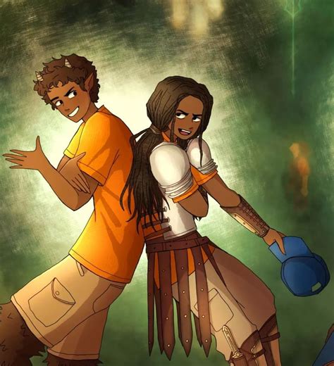 Grover And Annabeth Percy Jackson And The Olympians Tv Show Dibujos