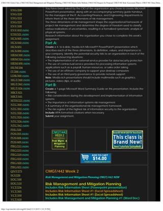 CMGT 442 ENTIRE CLASS UOP TUTORIALS PDF CMGT 442 ENTIRE CLASS UOP TUTORIALS PDF