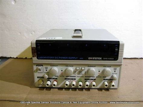 GW INSTEK GPS 4303 LAB DC POWER SUPPLY Bentley Associates LLC