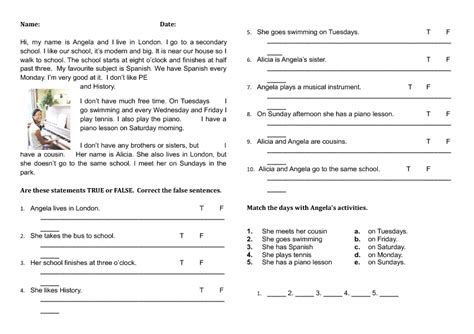 Present Simple Simple Text And Exercises