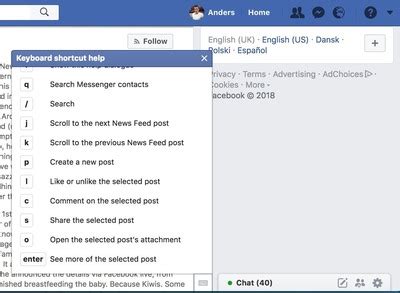 Keyboard Shortcuts Design Pattern
