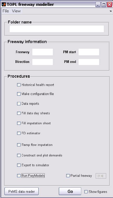 Main Interface Of The Ramp Metering Design Tool Download Scientific