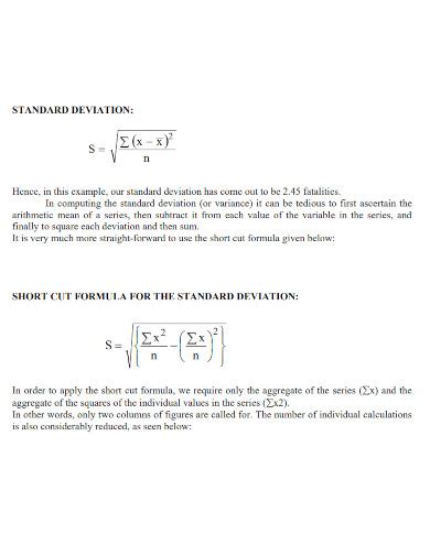 Standard Deviation 99 Examples Format How To Find PDF