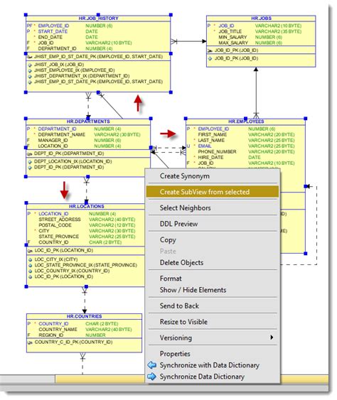 Won T You Be My Neighbor Selecting Related Objects In Oracle SQL Developer Data Modeler