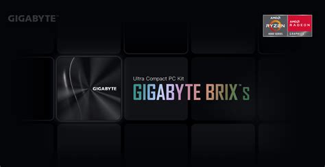 gigabyte brix gb brr7h 4800 bwus ultra compact pc kit amd barebone amd