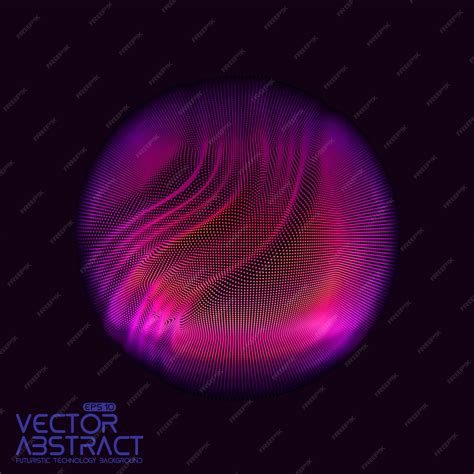 premium vector vector abstract sphere of particles points array