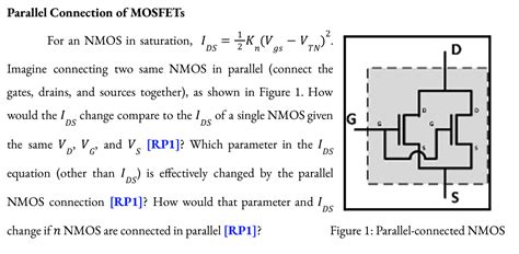 Parallel Connection Of Mosfets For An Nmos In