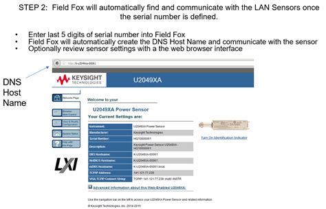 Connecting A USB LAN Power Sensor