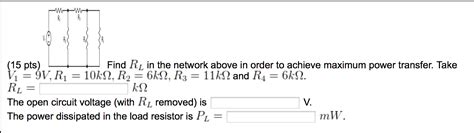 solved find rl in the network above in order to achieve