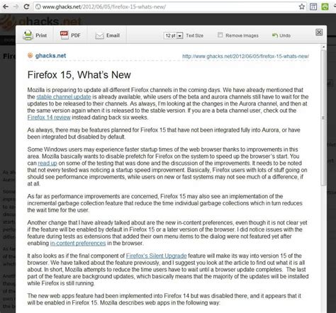 Save Ink And Paper With Print Friendly For Chrome Ghacks Tech News
