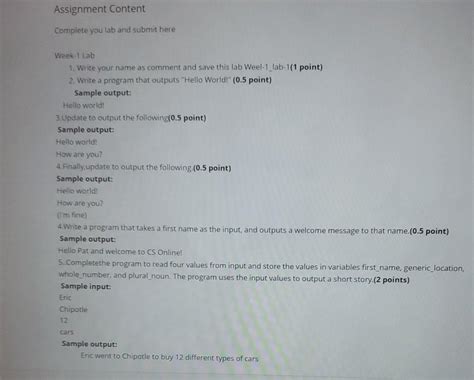 solved assignment content complete you lab and submit here