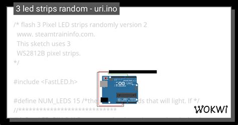 Led Strips Wokwi ESP32 STM32 Arduino Simulator