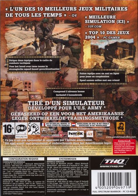 Full Spectrum Warrior Images LaunchBox Games Database